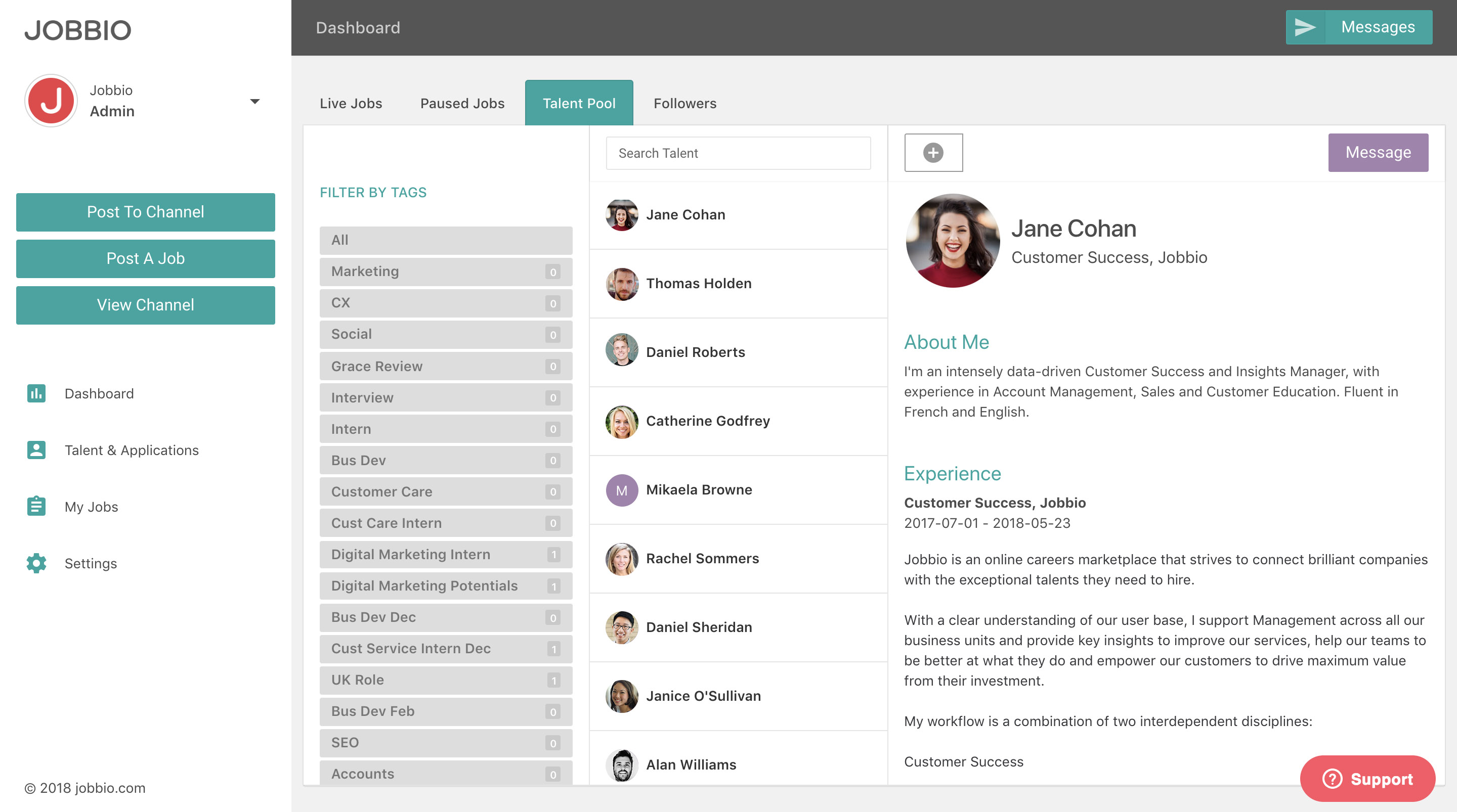 Recruit top Talent - Start hiring The Best Talent Now | Jobbio